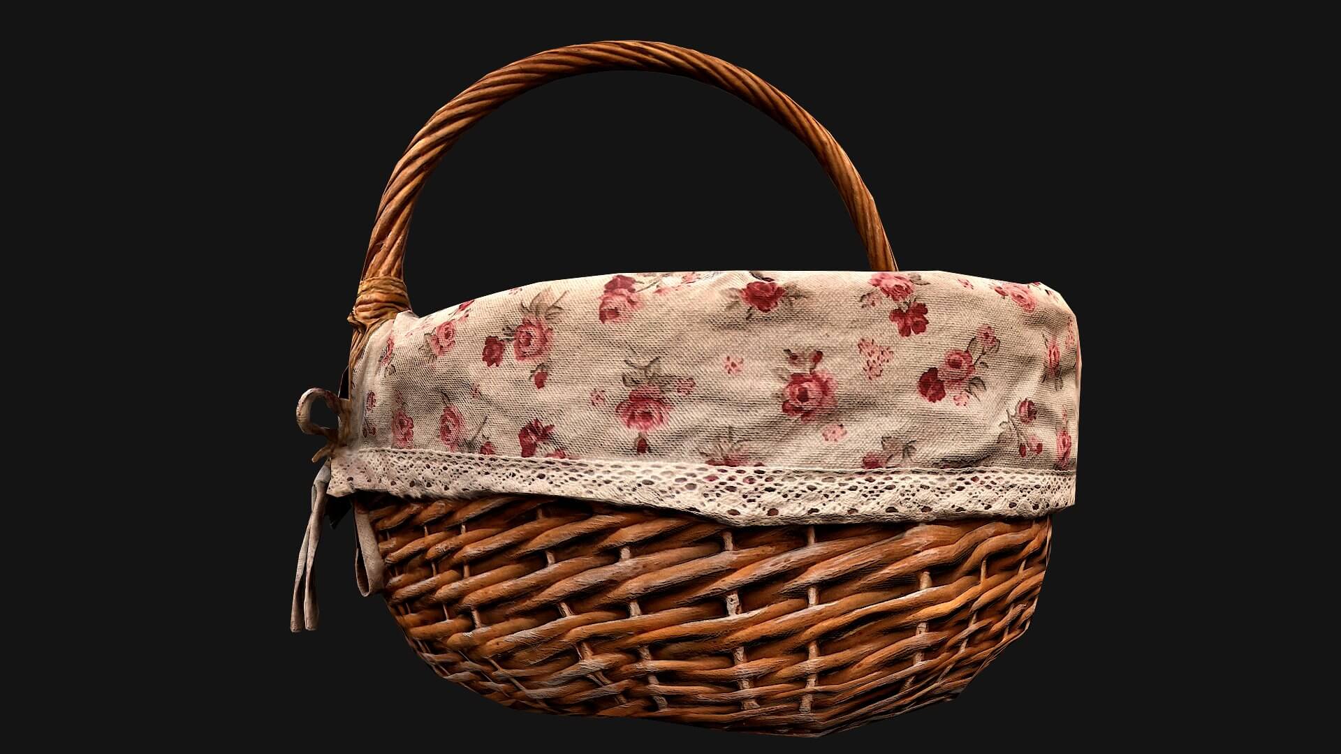 Basket - 3D Model by Dereza