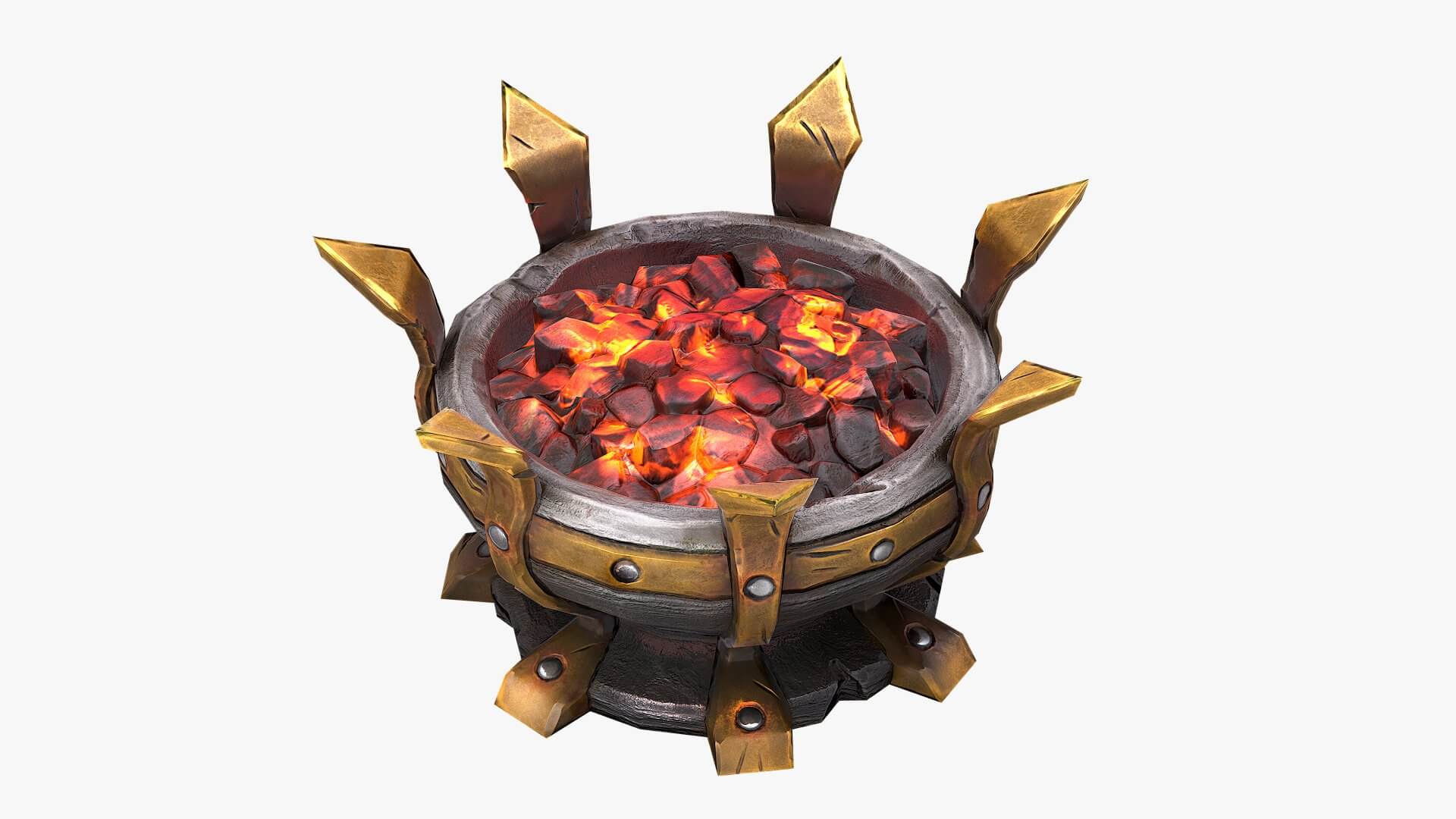 Brazier Lighting Pack - 3D Model by Dereza