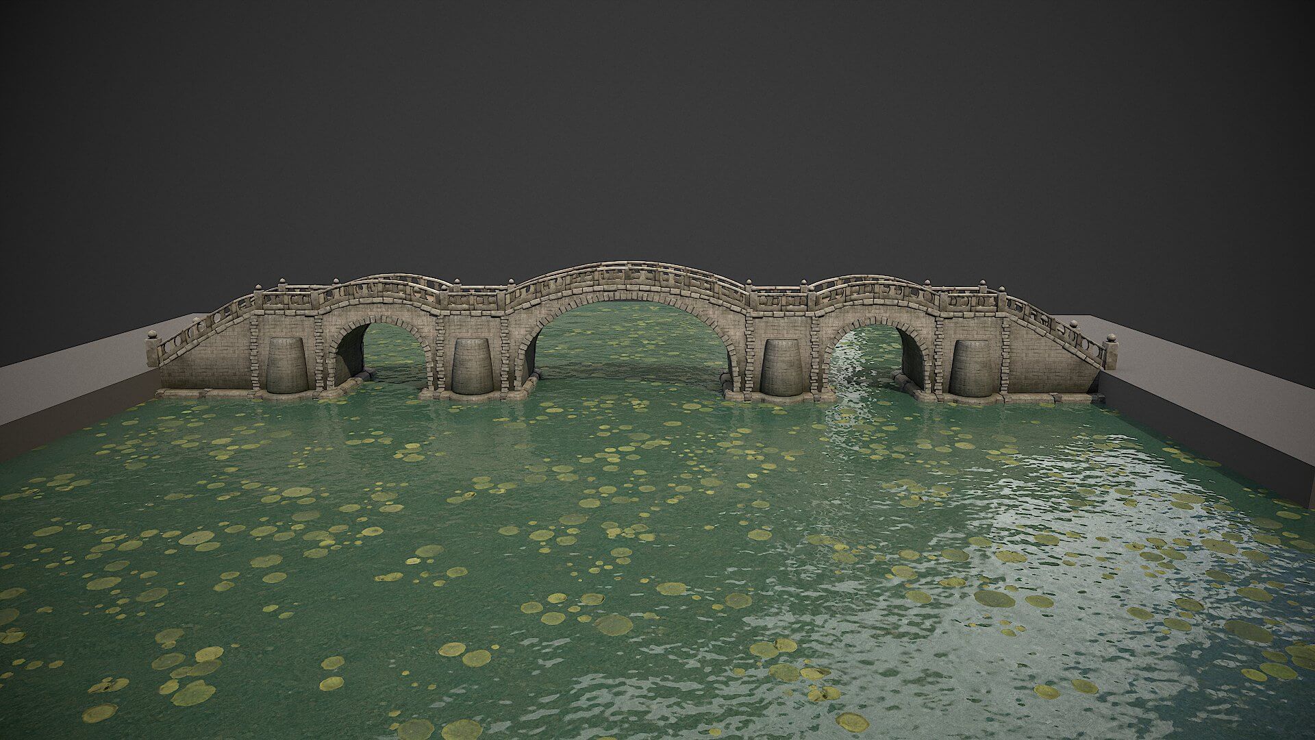 Bridges and Modular Embankment Pack - 3D Model by Dereza