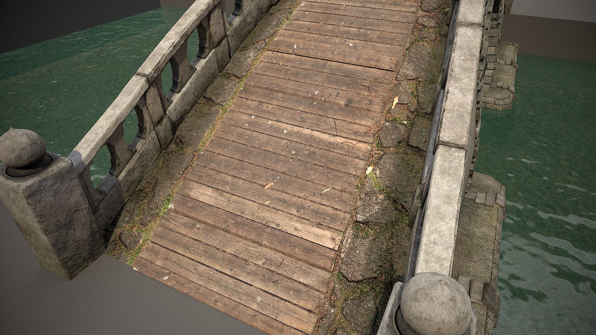 Bridges and Modular Embankment Pack - 3D Model by Dereza