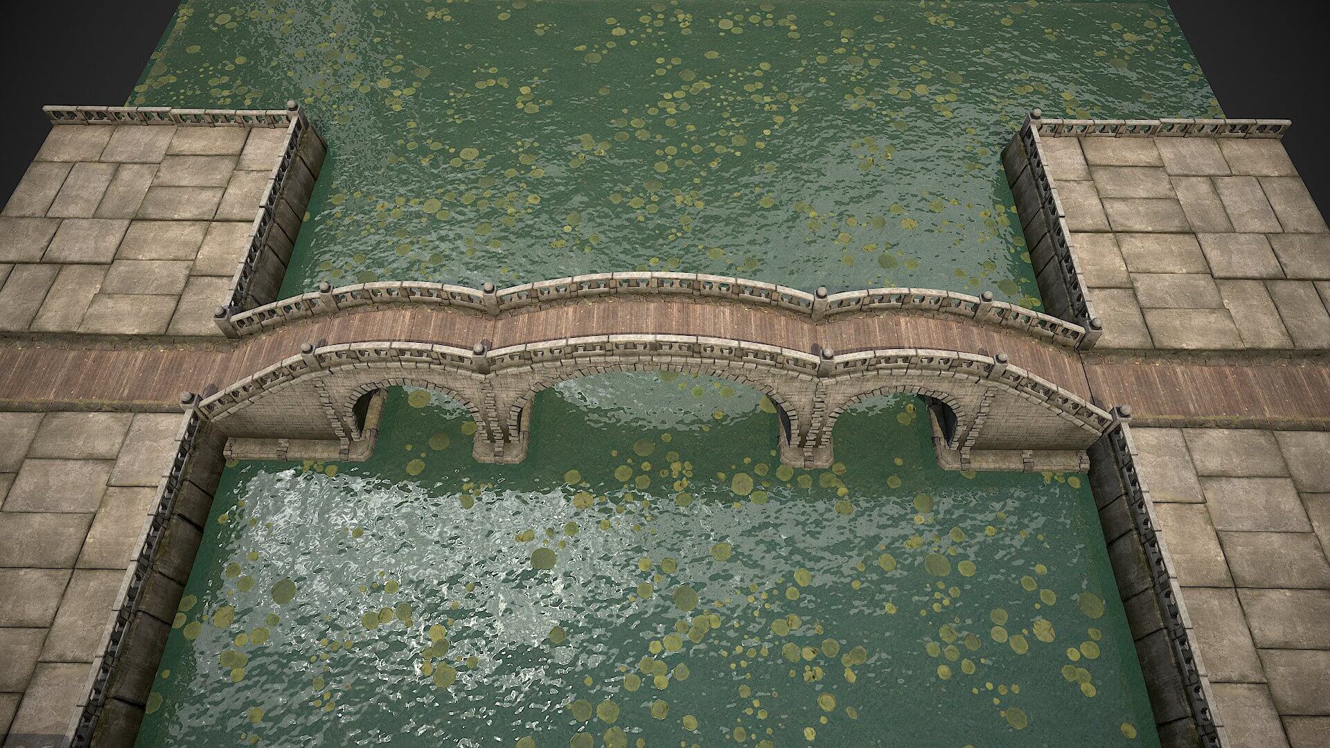 Bridges and Modular Embankment Pack - 3D Model by Dereza