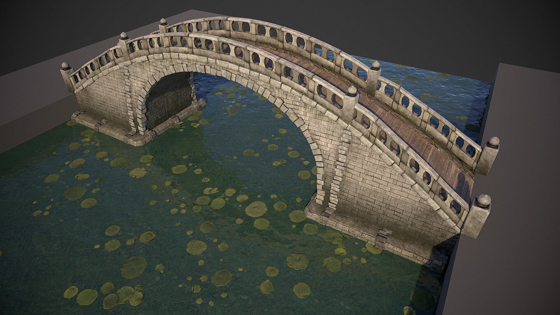 Bridges and Modular Embankment Pack - 3D Model by Dereza