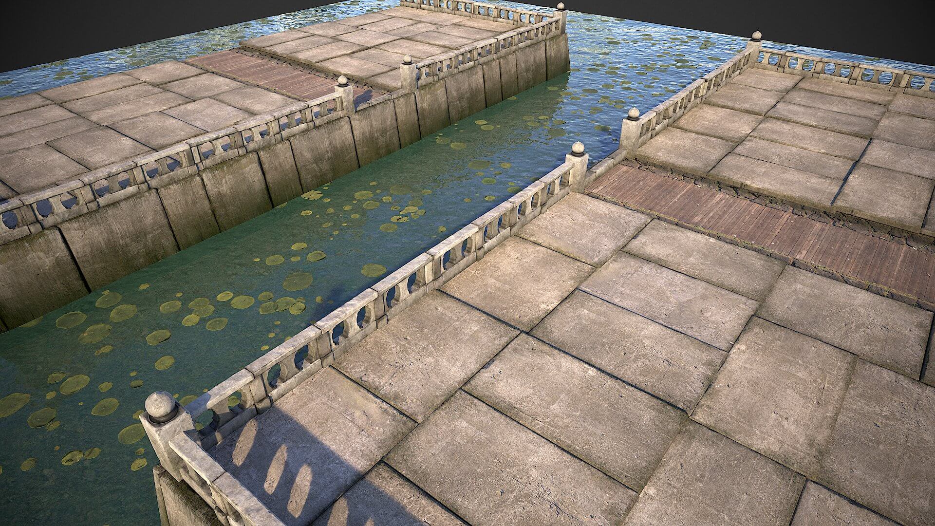 Bridges and Modular Embankment Pack - 3D Model by Dereza