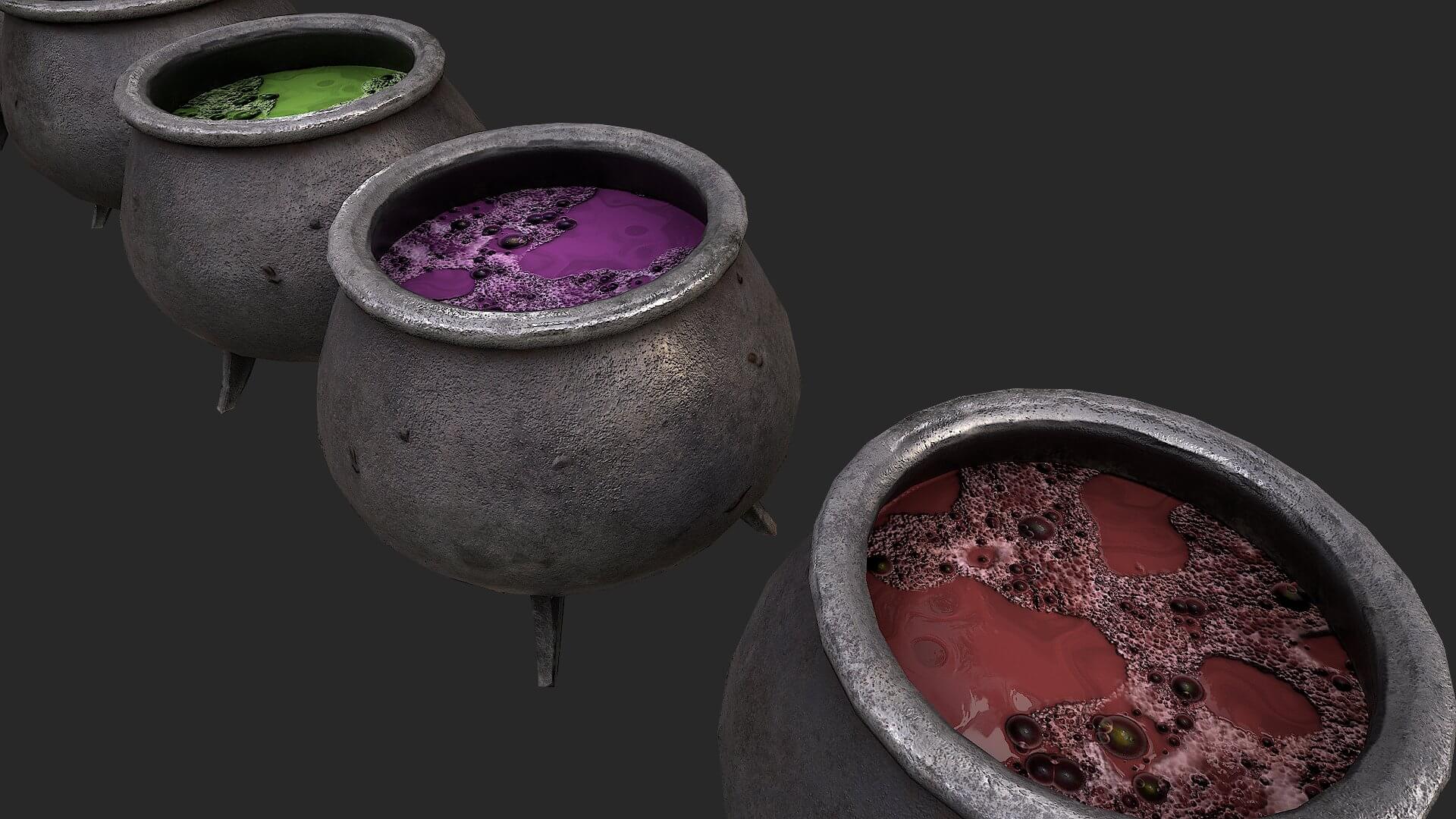 Cauldron - 3D Model by Dereza
