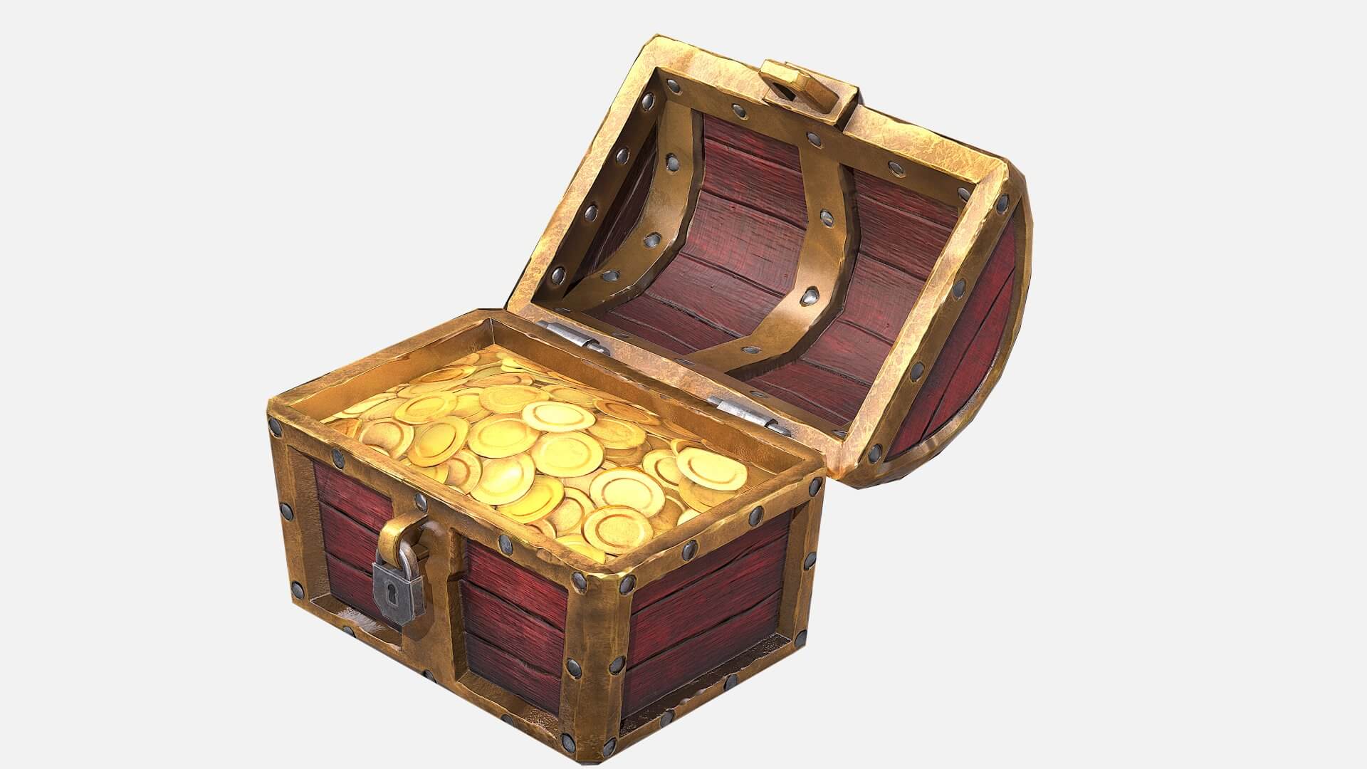 Chest Stylized - 3D Model by Dereza