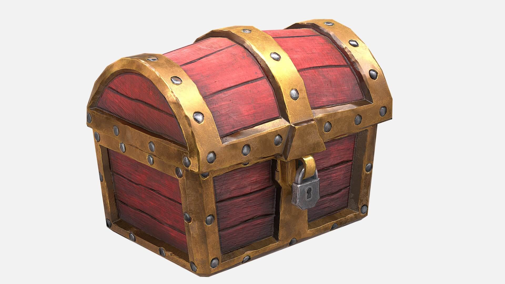 Chest Stylized - 3D Model by Dereza