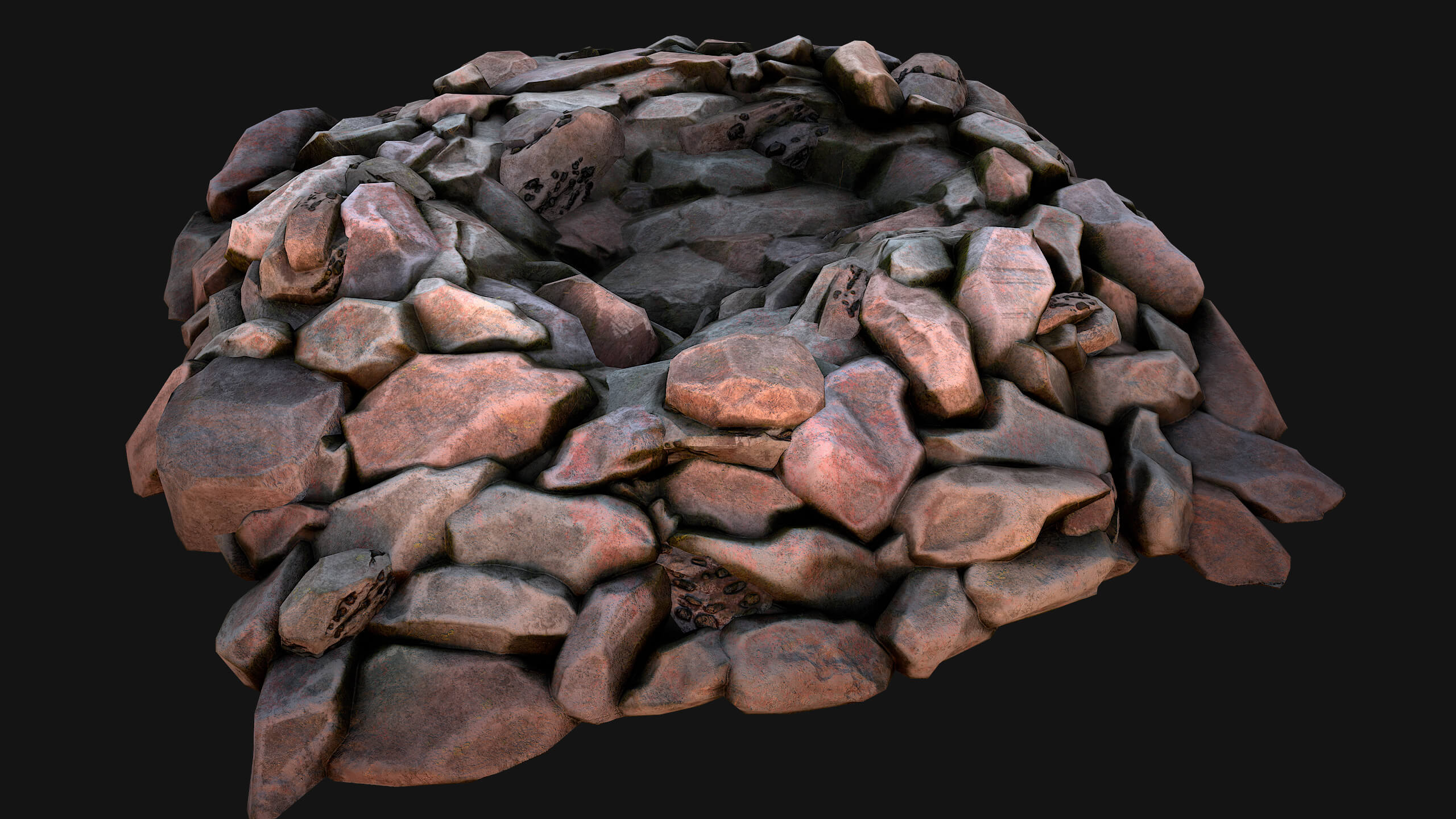 Coal Deposits for Mine Rocks and Ore - 3D Model by Dereza