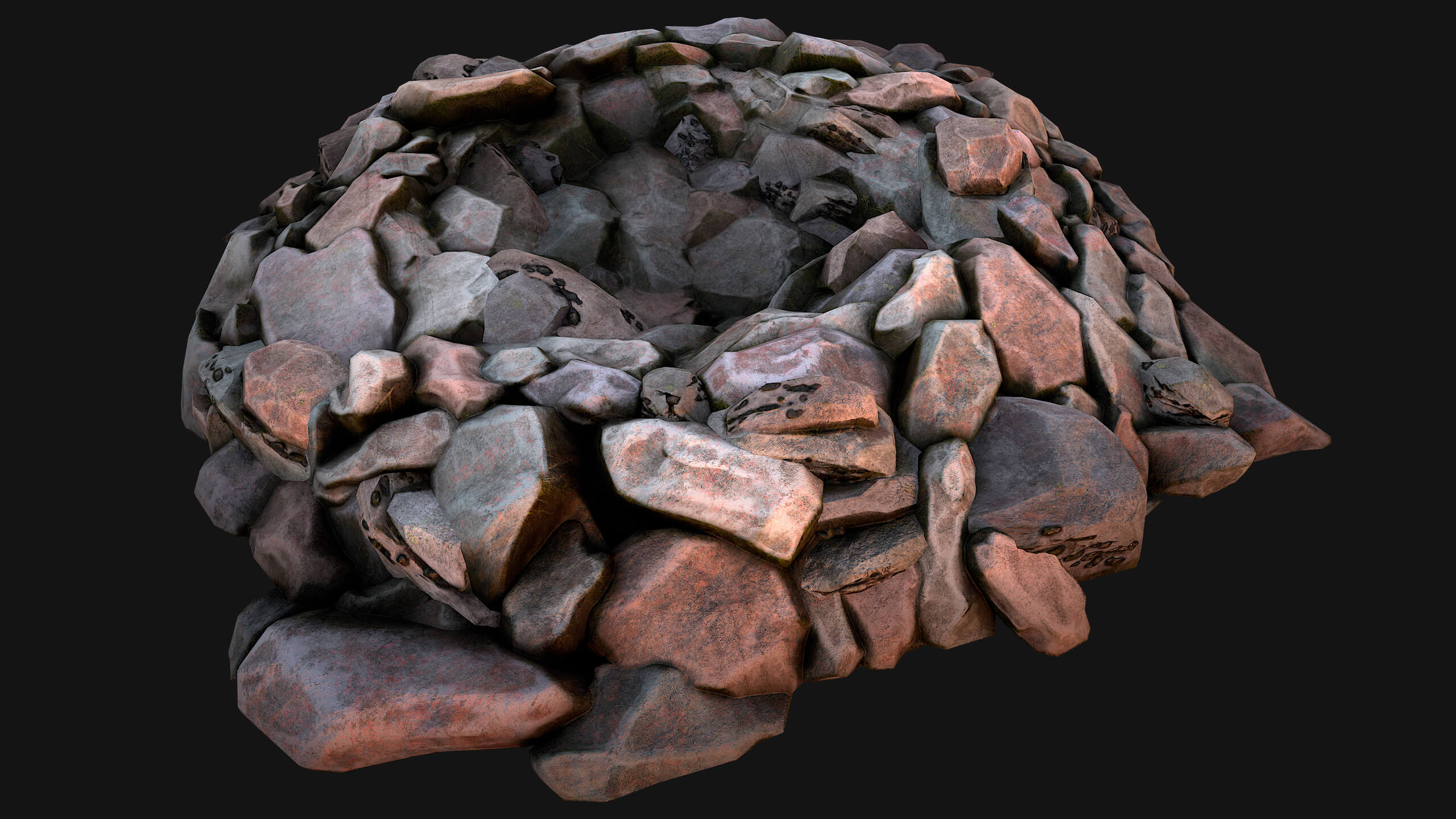 Coal Deposits for Mine Rocks and Ore - 3D Model by Dereza