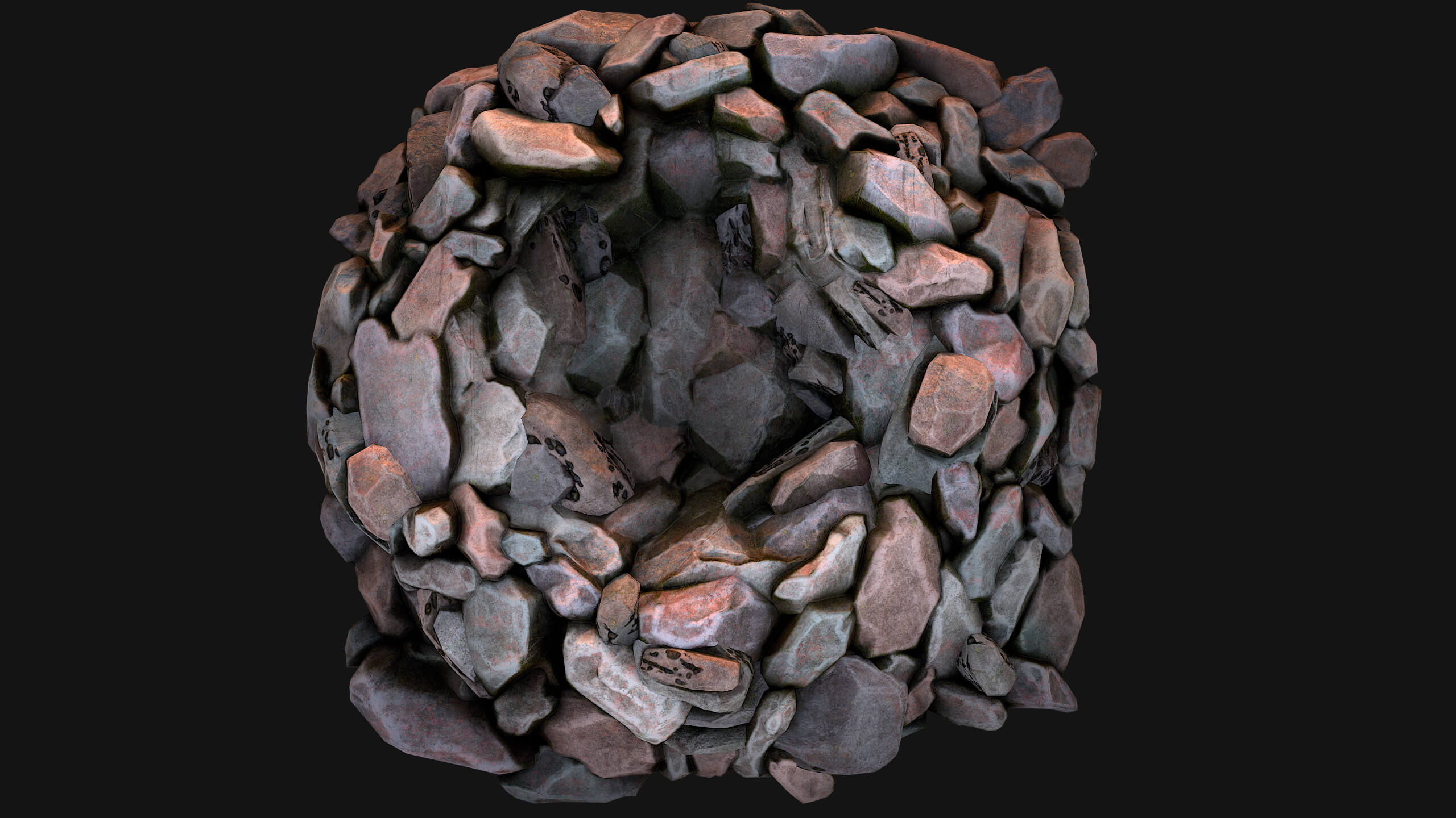 Coal Deposits for Mine Rocks and Ore - 3D Model by Dereza