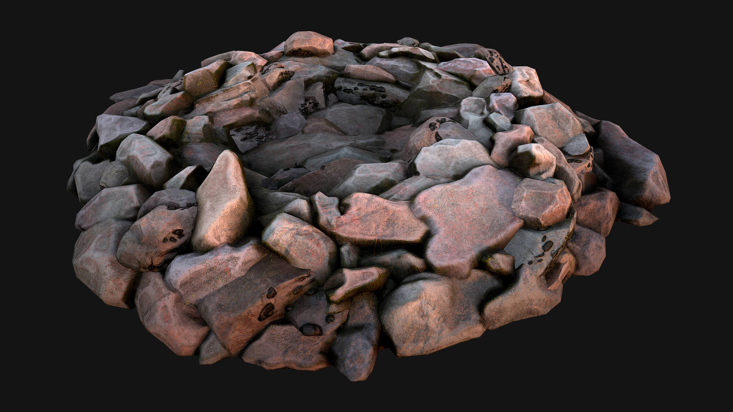 Coal Deposits for Mine Rocks and Ore - 3D Model by Dereza