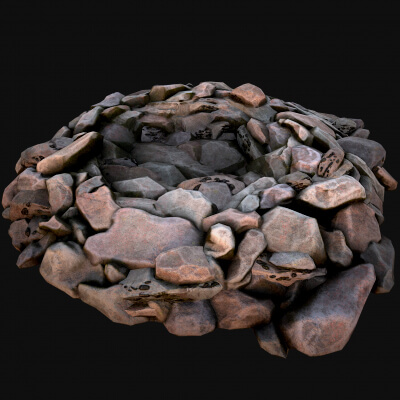 Uv Mapped Models | Rocks | Coal | RenderHub