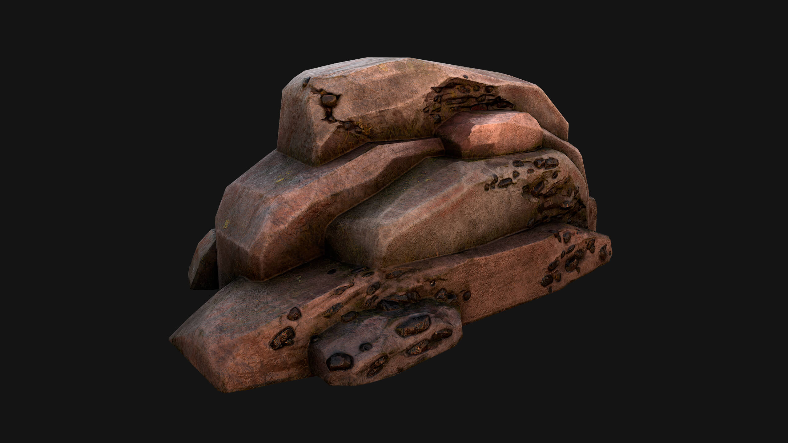 Coal Deposits Ore Industrial Resources - 3D Model by Dereza