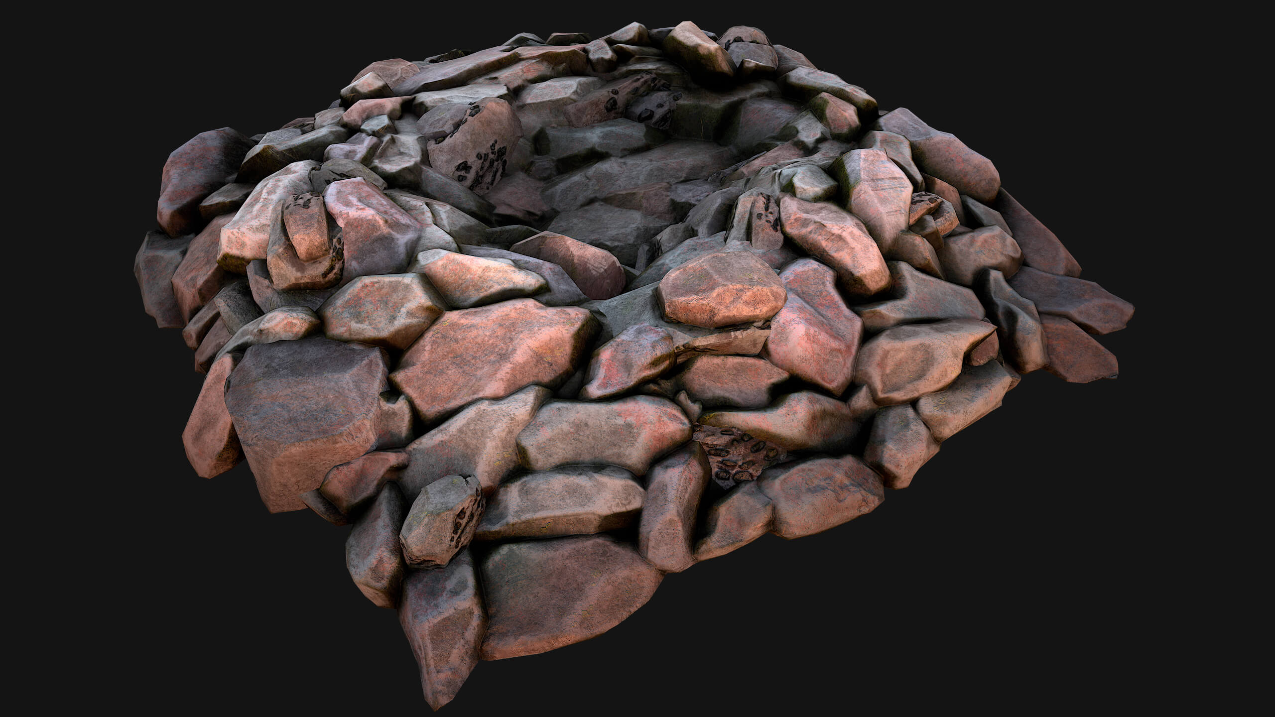 Coal Deposits Ore Industrial Resources - 3D Model by Dereza