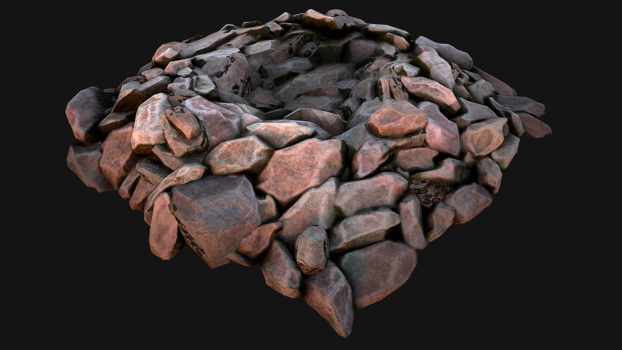 Coal Deposits Ore Industrial Resources - 3D Model by Dereza