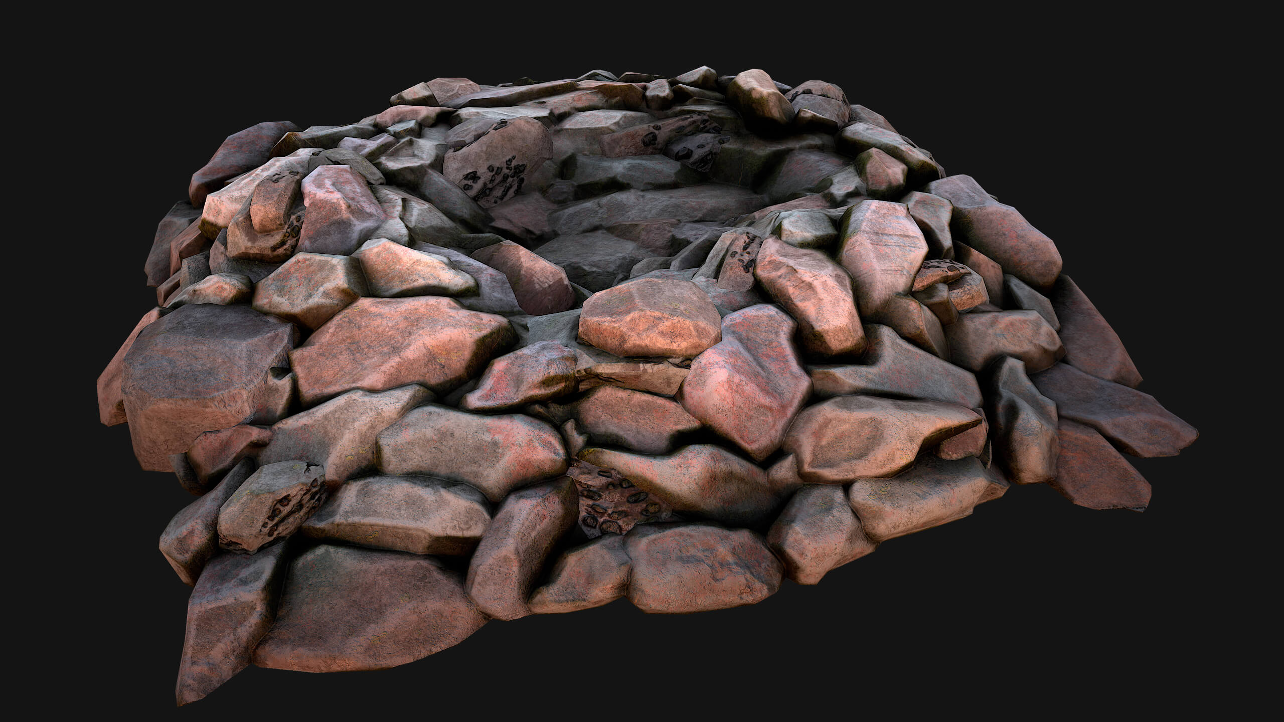 Coal Deposits Ore Industrial Resources - 3D Model by Dereza