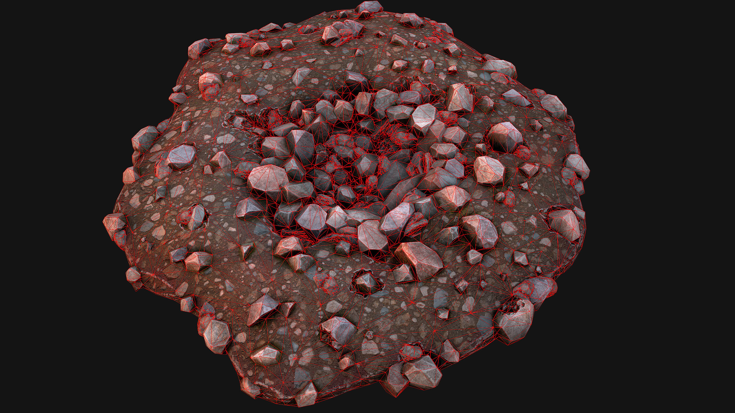 Coal Ore Deposits Mine Environment - 3D Model by Dereza