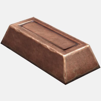 Copper Ingot - 3D Model by Dereza