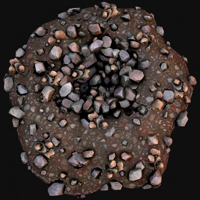 Copper Ore Deposits Mine Environment - 3D Model by Dereza