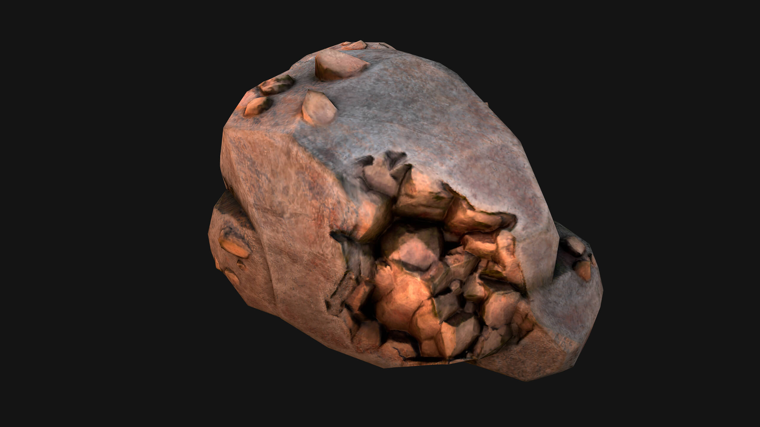 Copper Ore Metal Deposits for Mine - 3D Model by Dereza