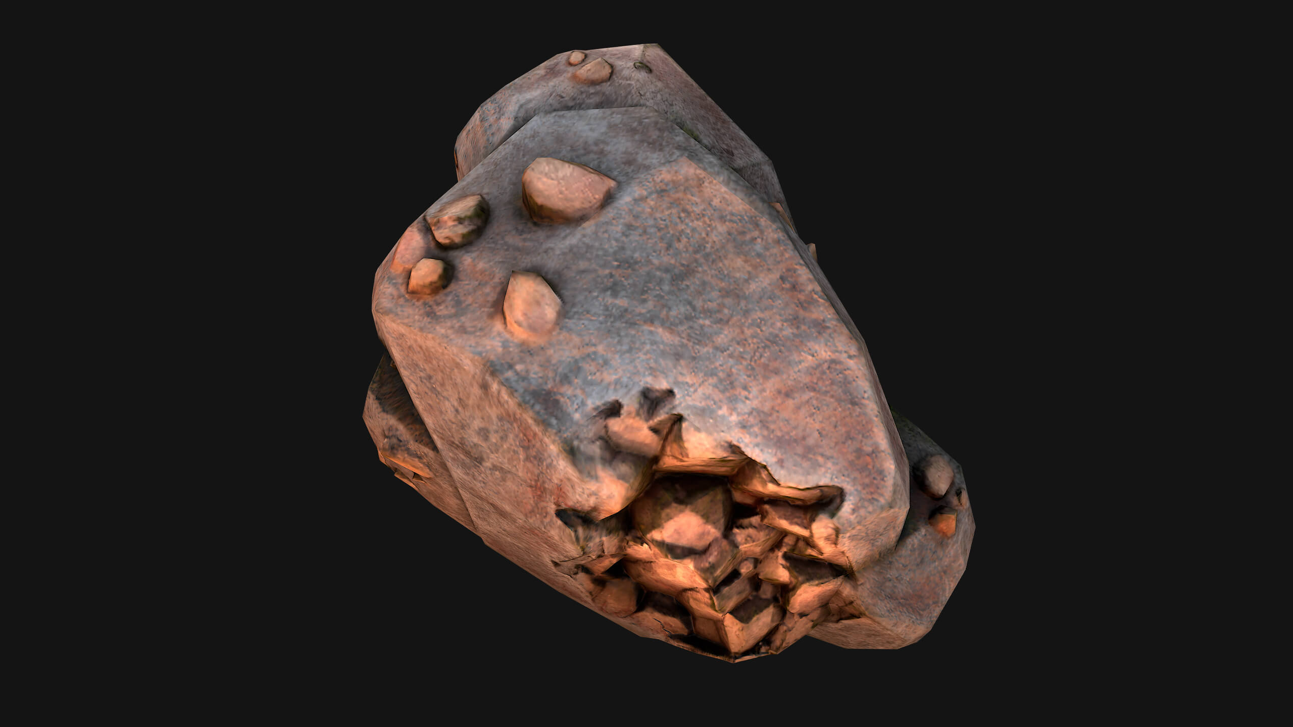 Copper Ore Metal Deposits for Mine - 3D Model by Dereza