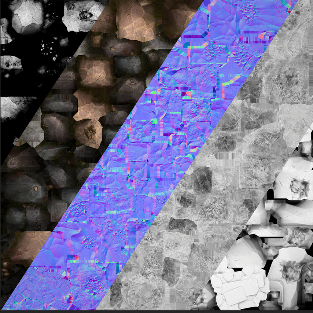 Copper Ore Metal Deposits for Mine - 3D Model by Dereza