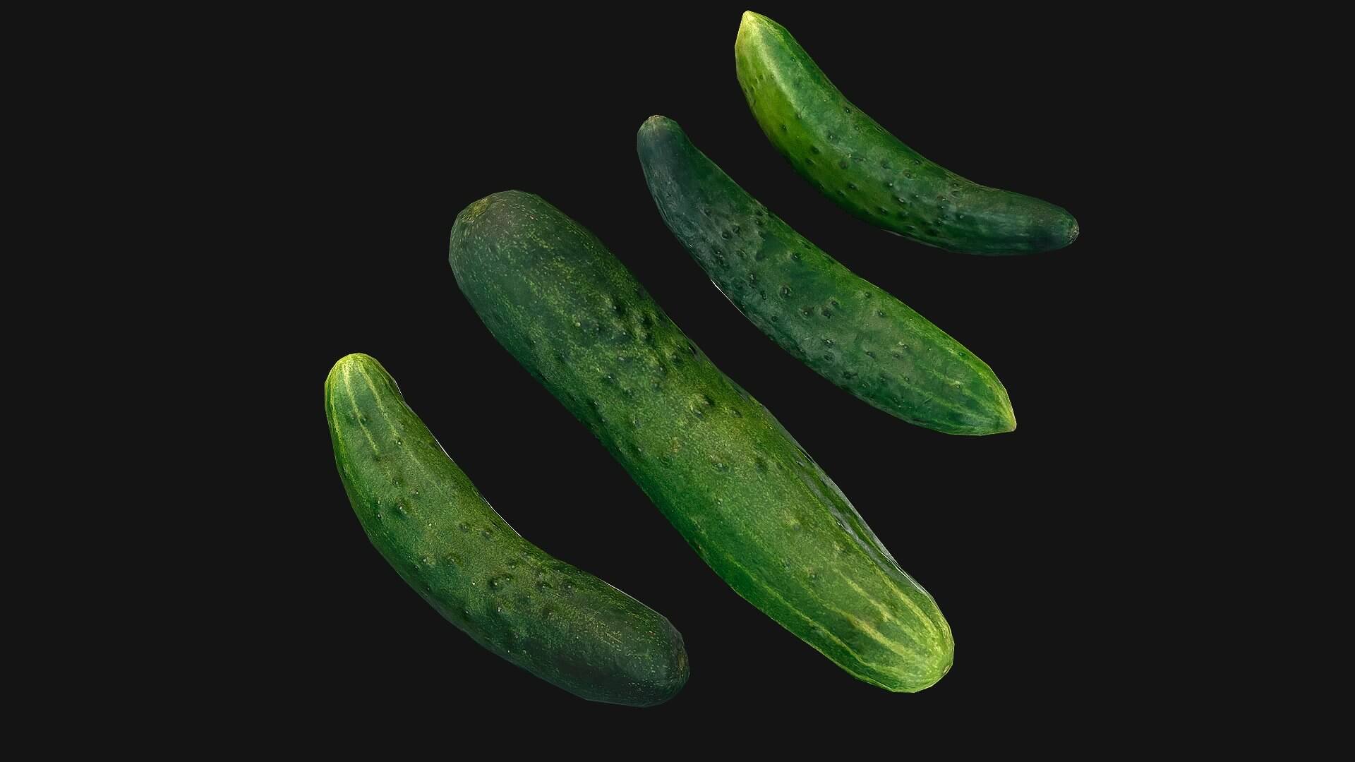 Cucumber Box Crate - 3D Model by Dereza