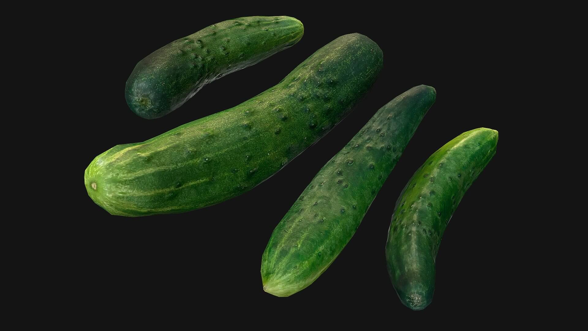 Cucumber - 3D Model by Dereza