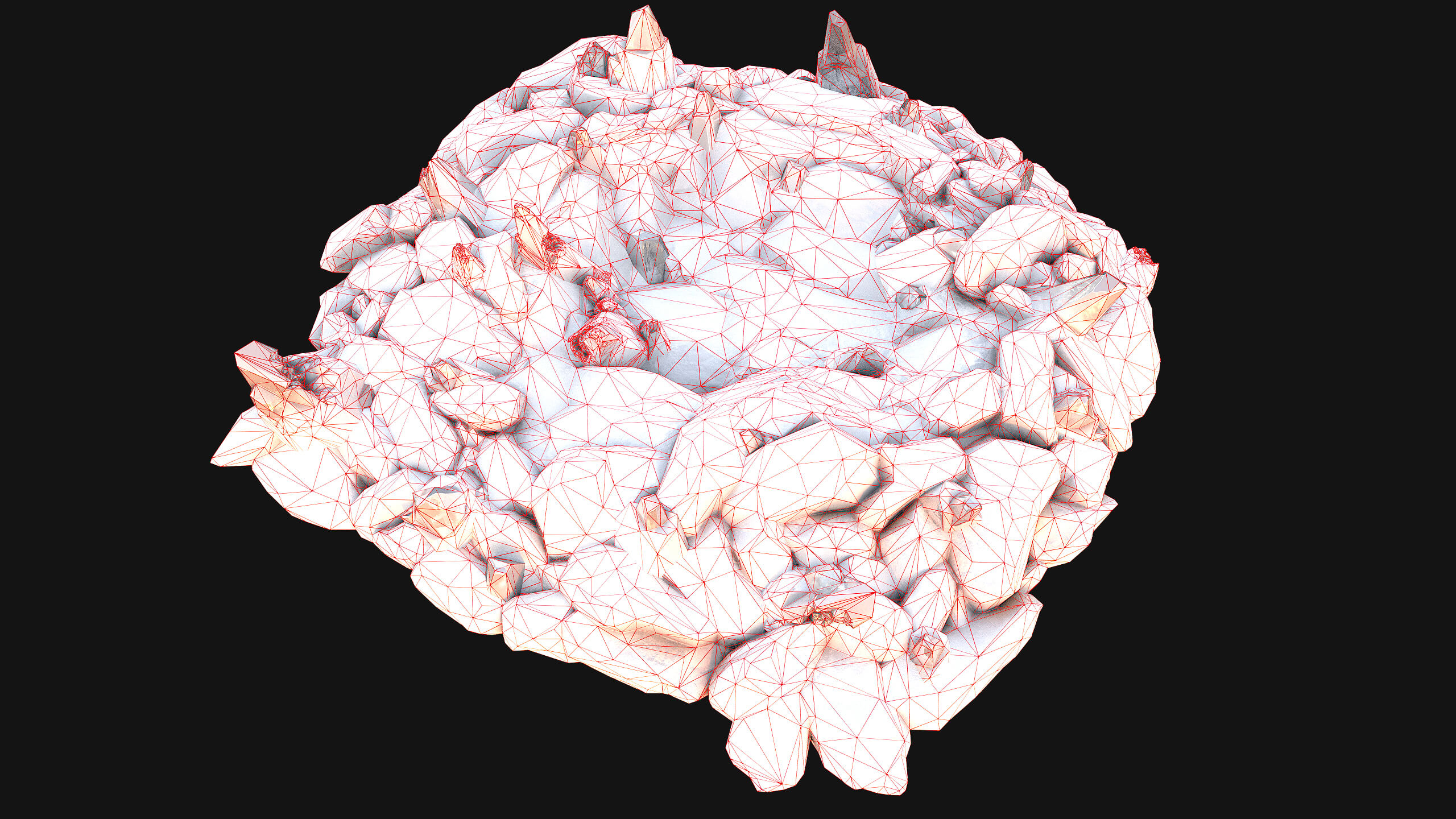 Deposits of Magic Crystals and Gems - 3D Model by Dereza