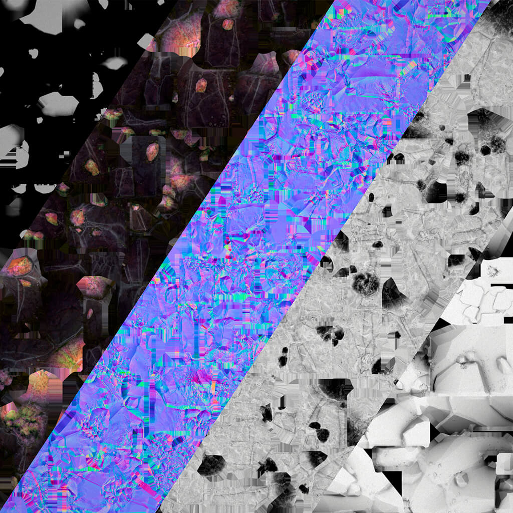 Deposits of Magic Crystals and Gems - 3D Model by Dereza