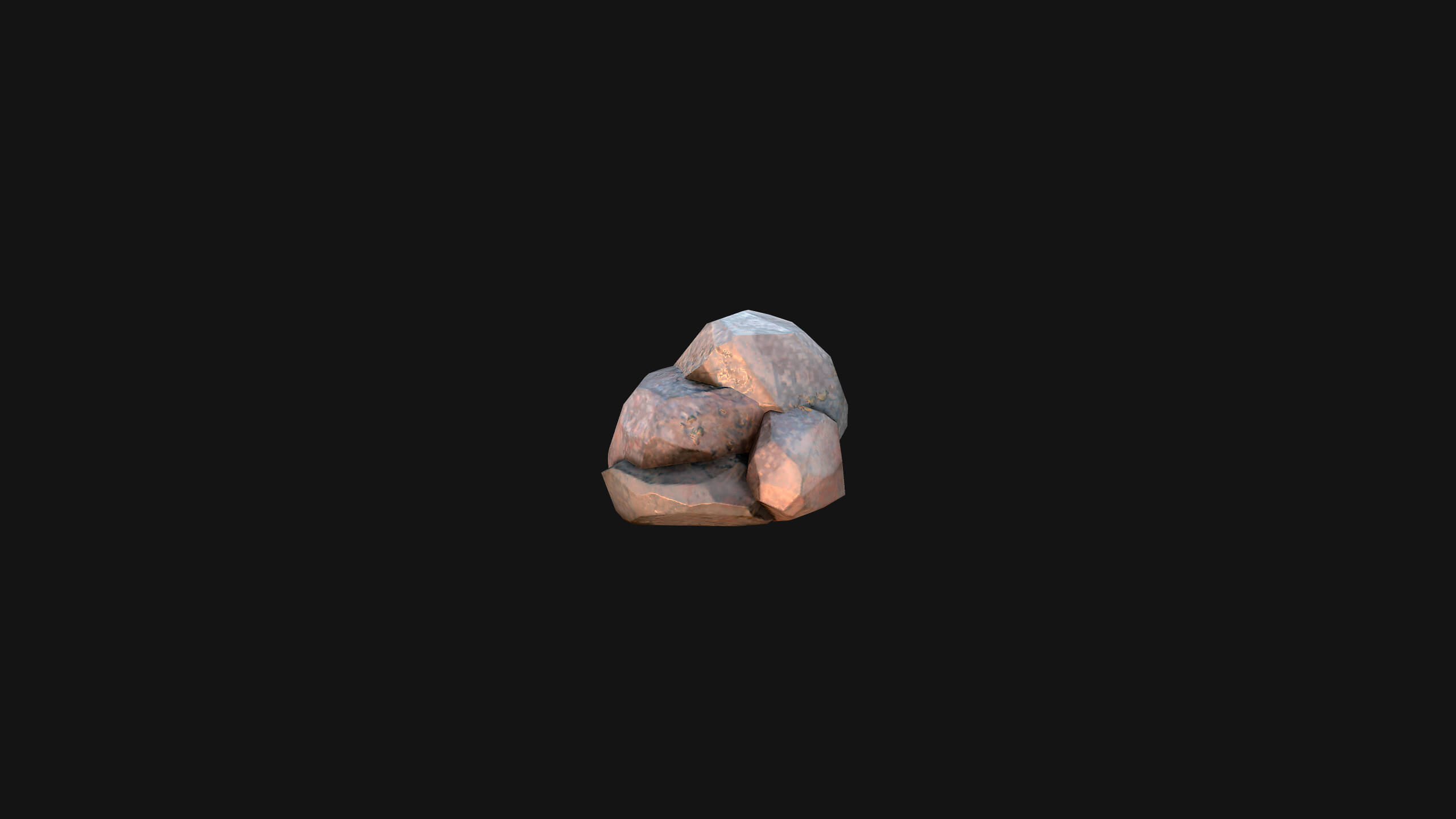 Deposits of Tin Ore Stones and Rocks - 3D Model by Dereza