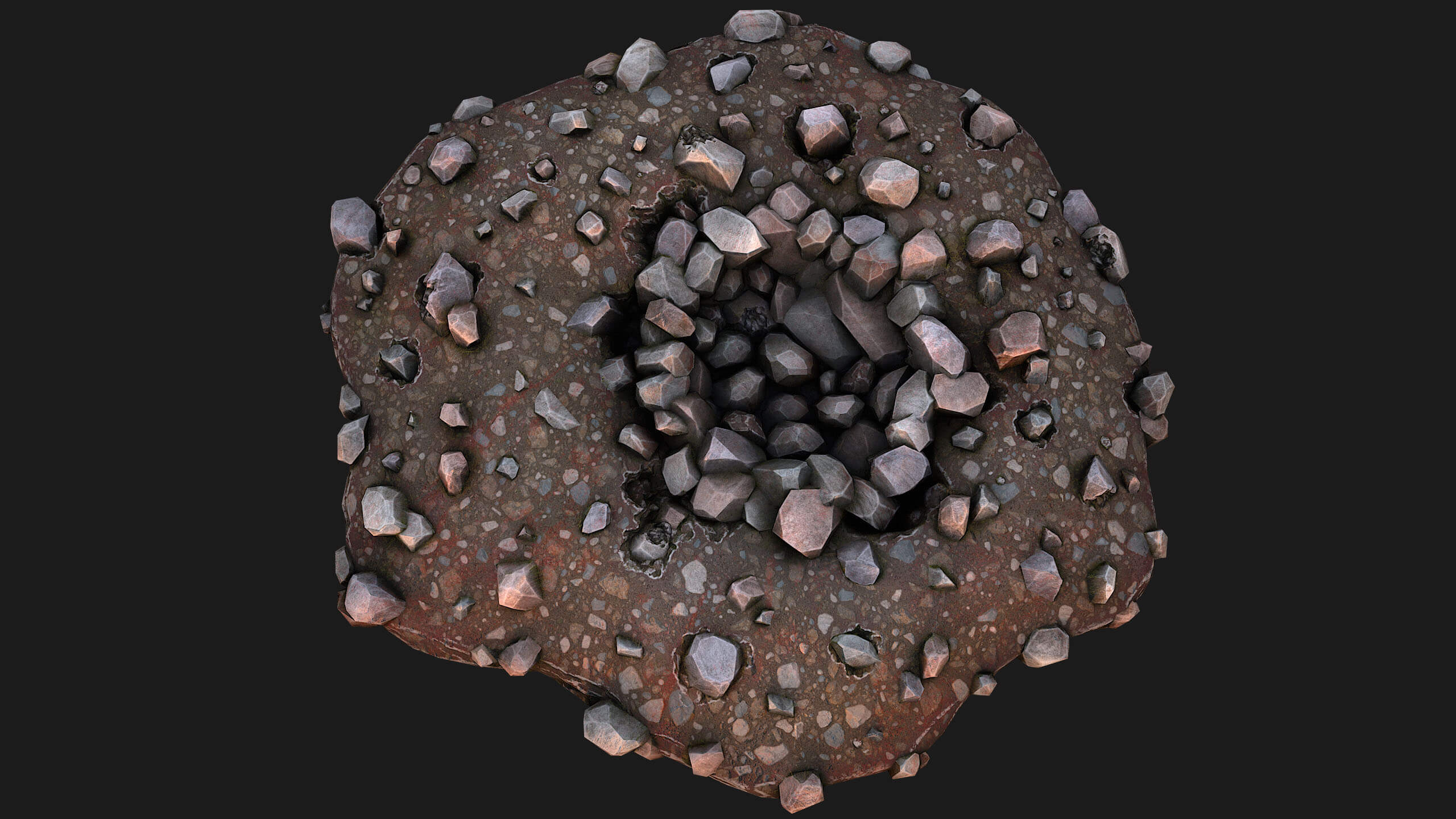 Deposits Rocks Mines Environment Quarry - 3D Model by Dereza