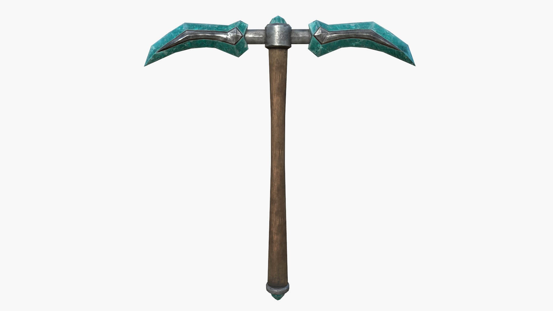 Diamond Pickaxe - 3D Model by Dereza