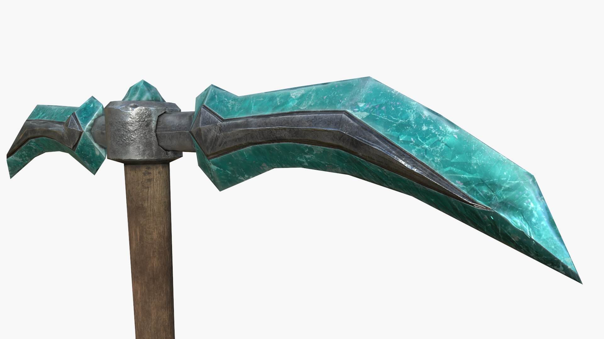 Diamond Pickaxe - 3D Model by Dereza