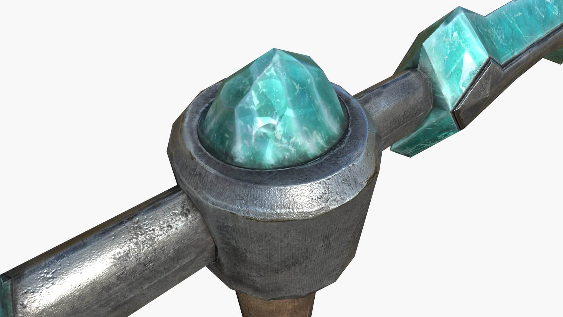 Diamond Pickaxe - 3D Model by Dereza