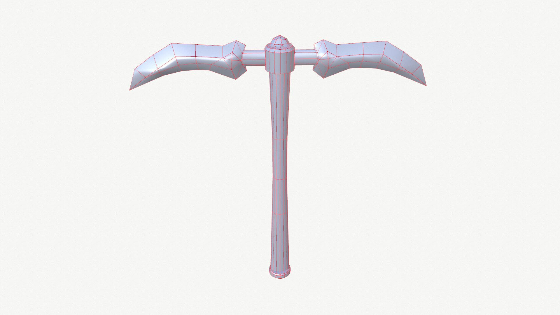Diamond Pickaxe - 3D Model by Dereza