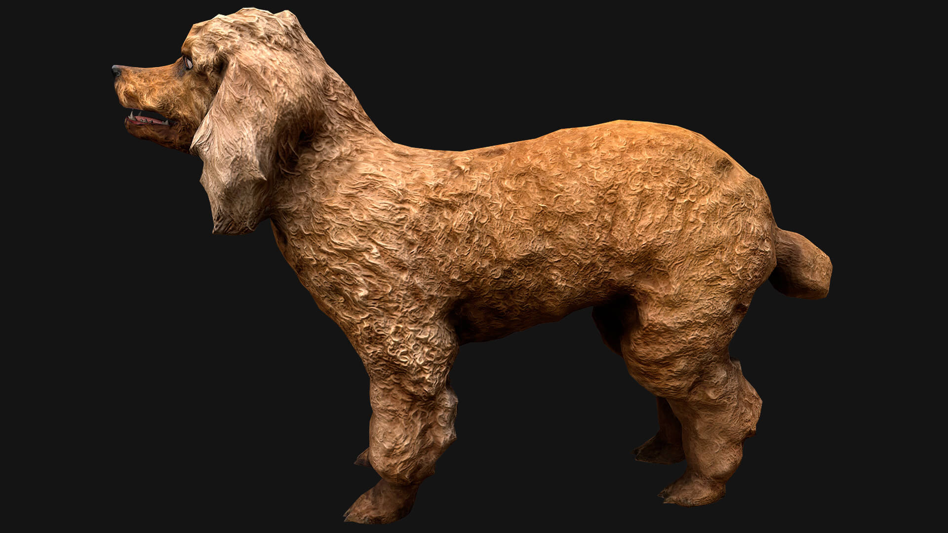Dog Cockapoo Cocker Spaniel Mix Poodle - 3D Model by Dereza
