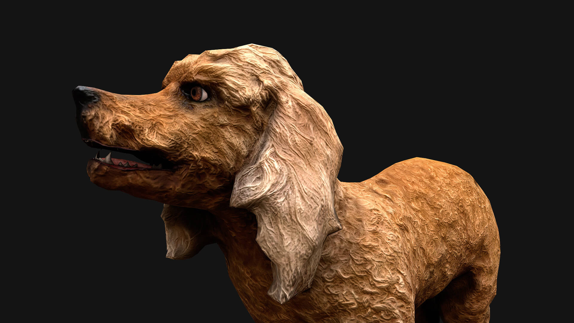 Dog Cockapoo Cocker Spaniel Mix Poodle - 3D Model by Dereza