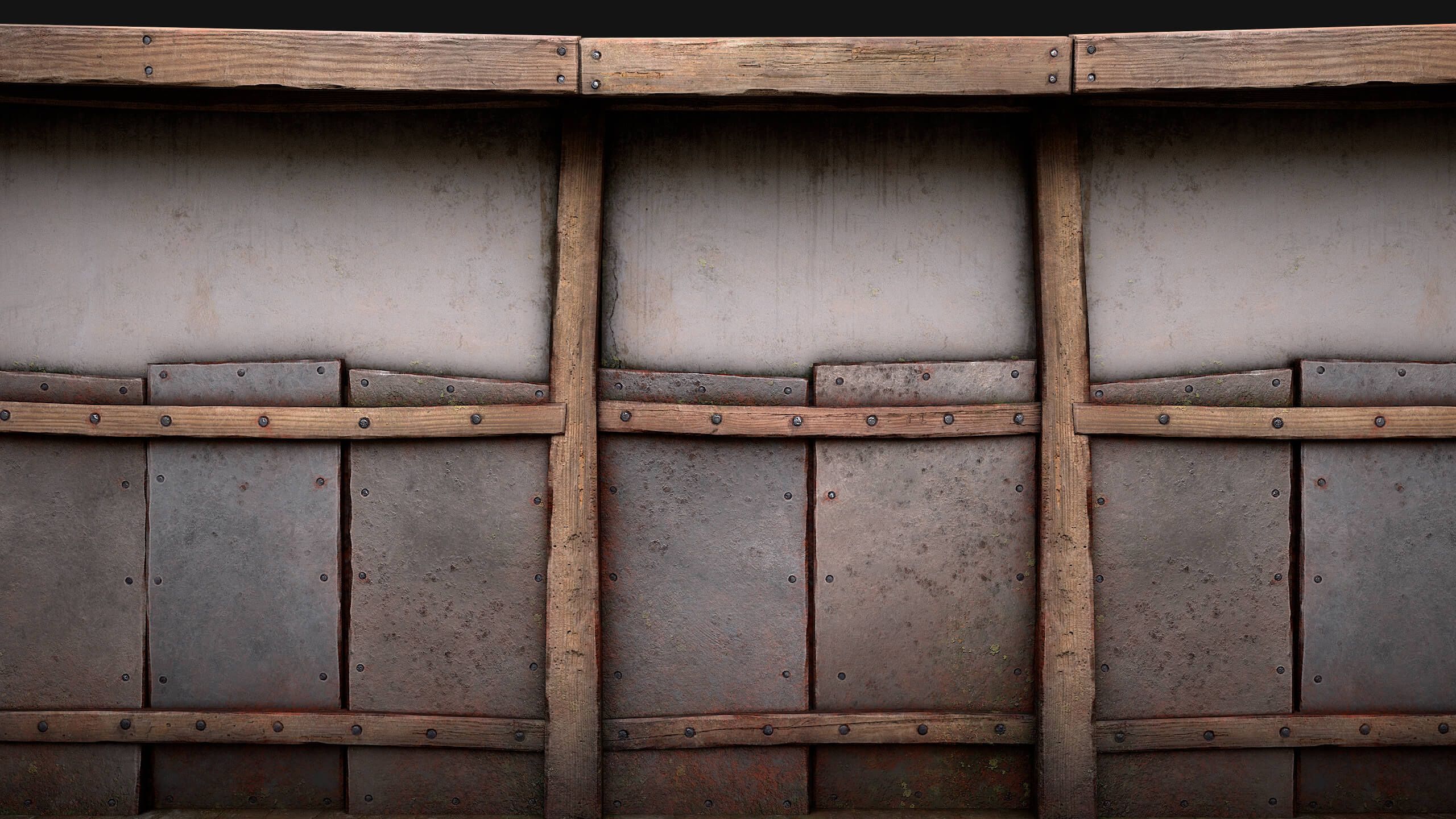 Fire Wood Storage Shelters Medieval Barn - 3D Model by Dereza