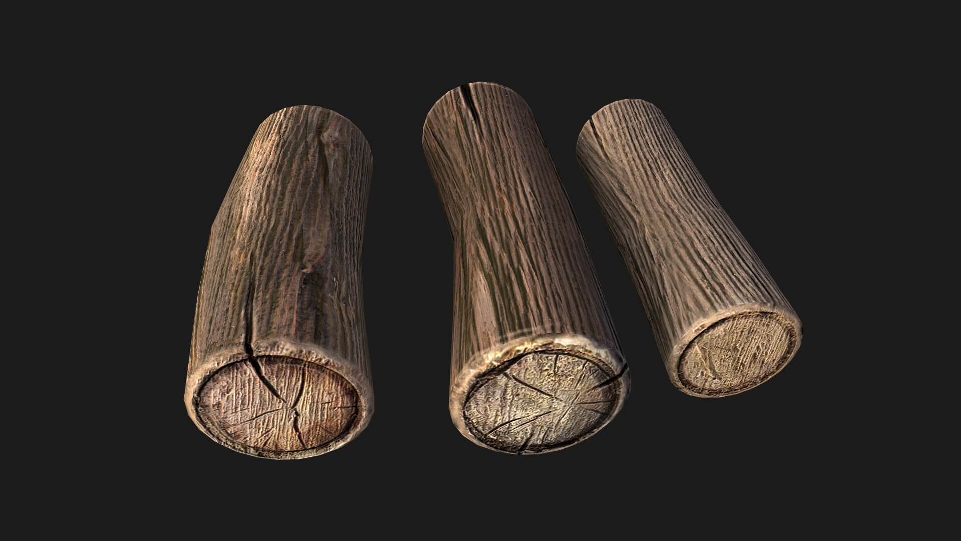 Firewood - 3D Model by Dereza