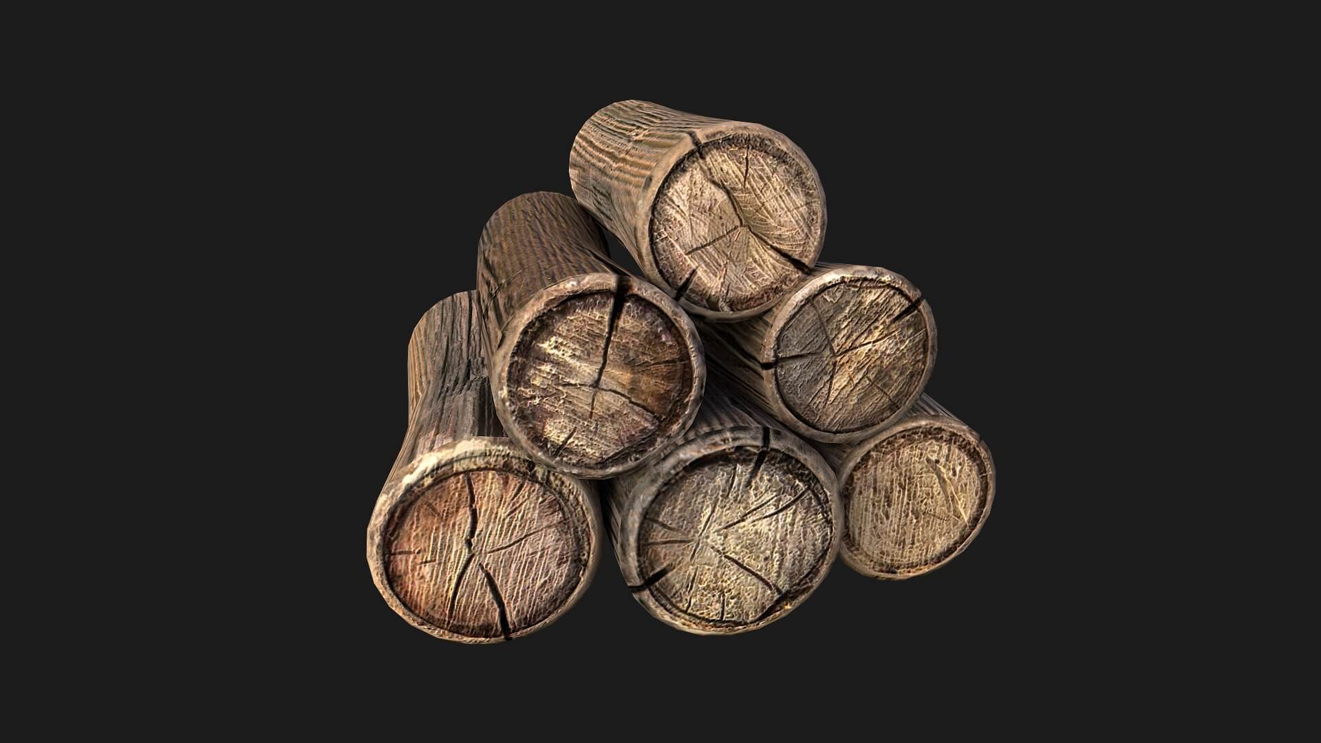 Firewood - 3D Model by Dereza