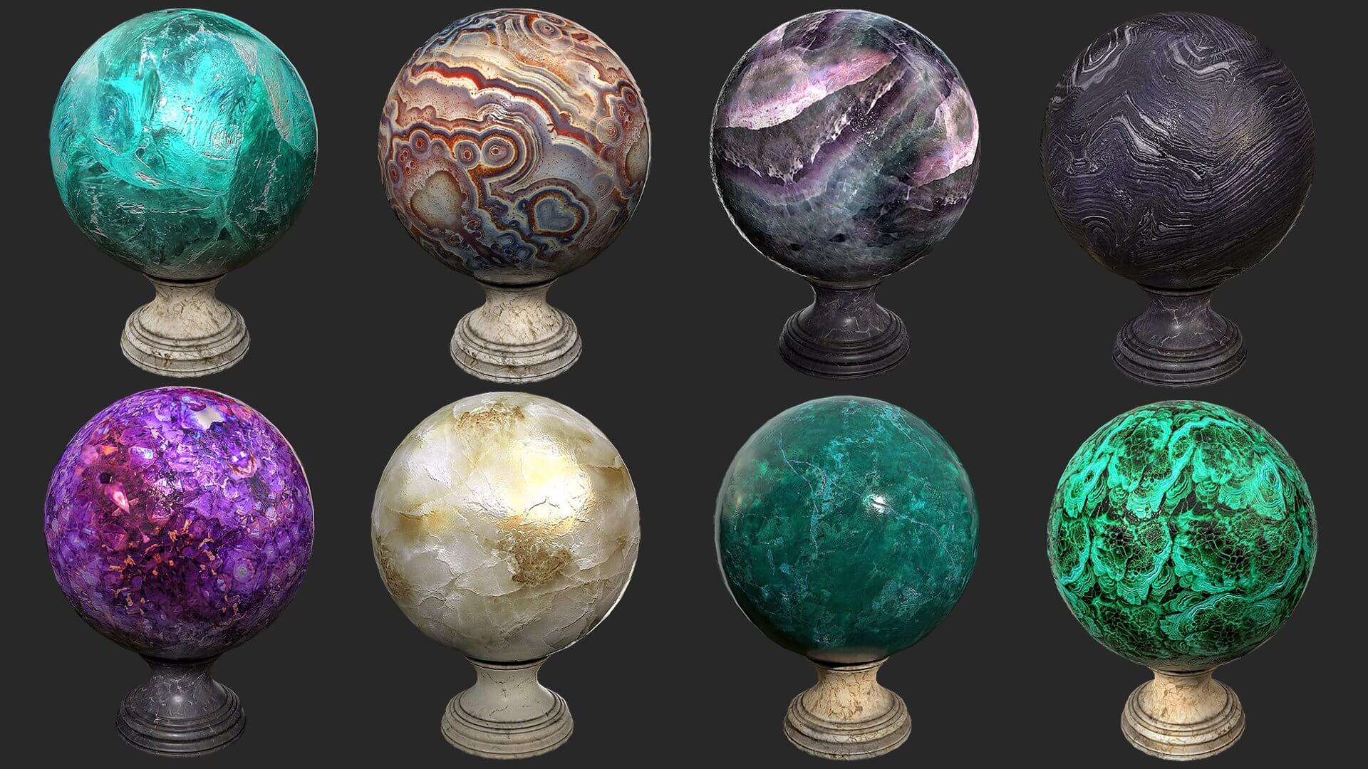 Fortune Teller Crystal Ball Set - 3D Model by Dereza