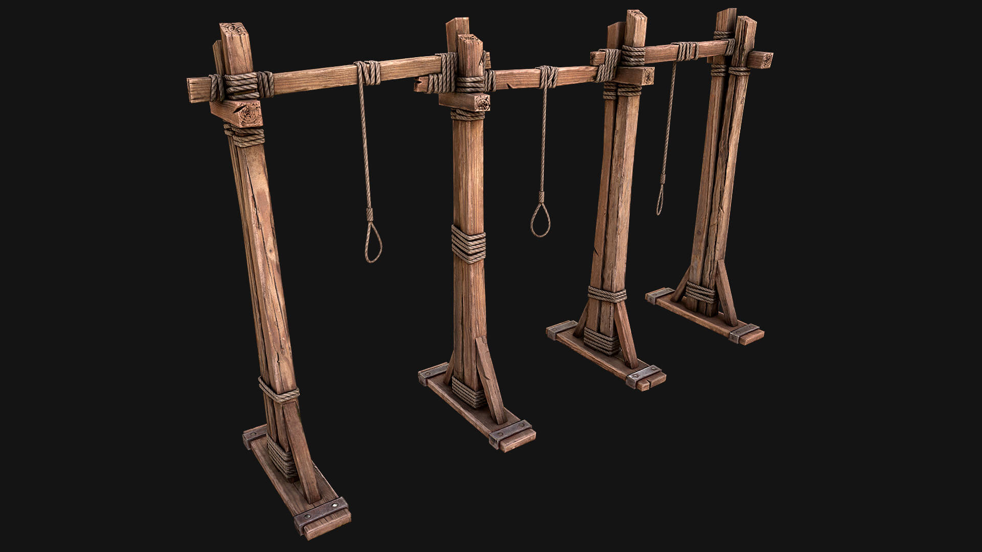 Gallows - 3D Model by Dereza