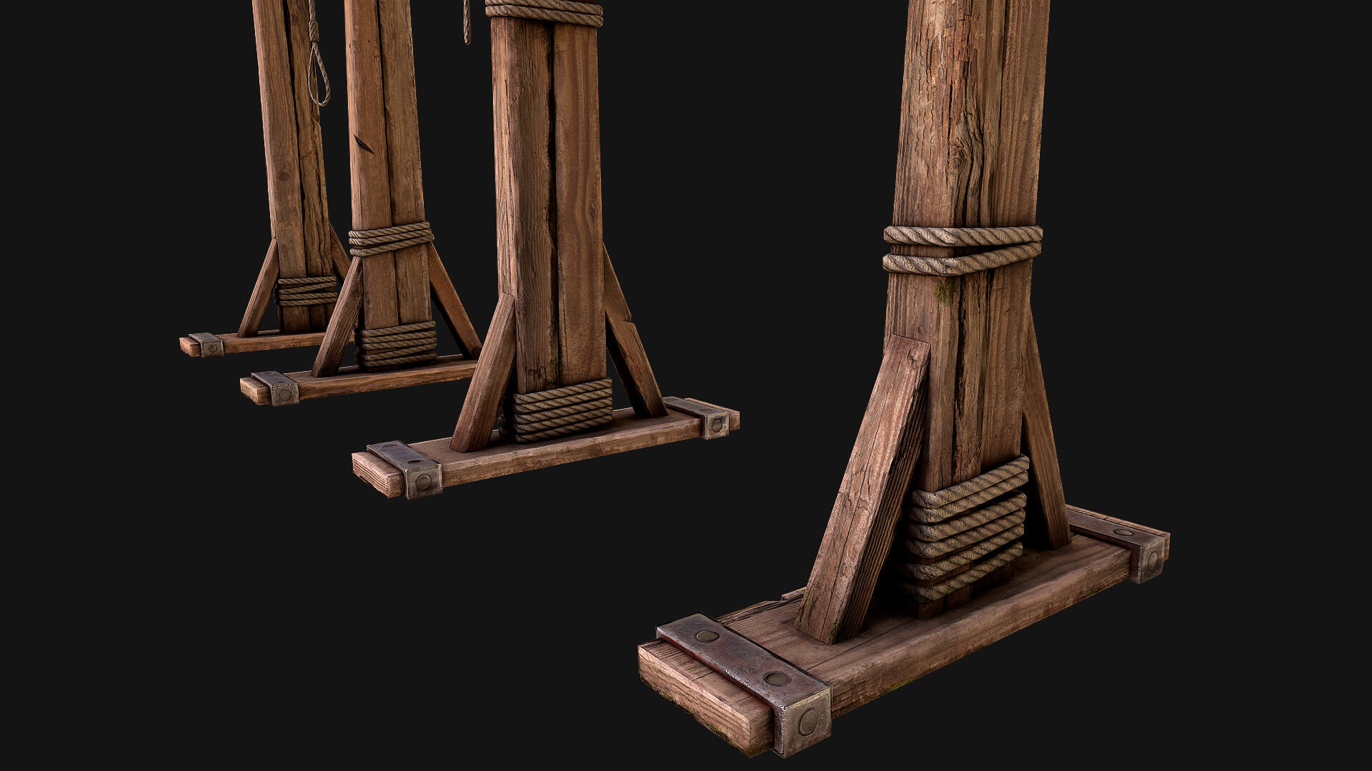 Gallows - 3D Model by Dereza