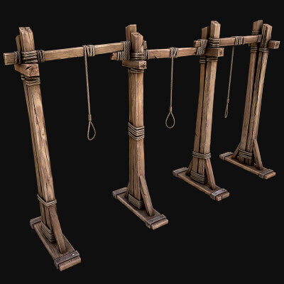 Gallows - 3D Model by Dereza