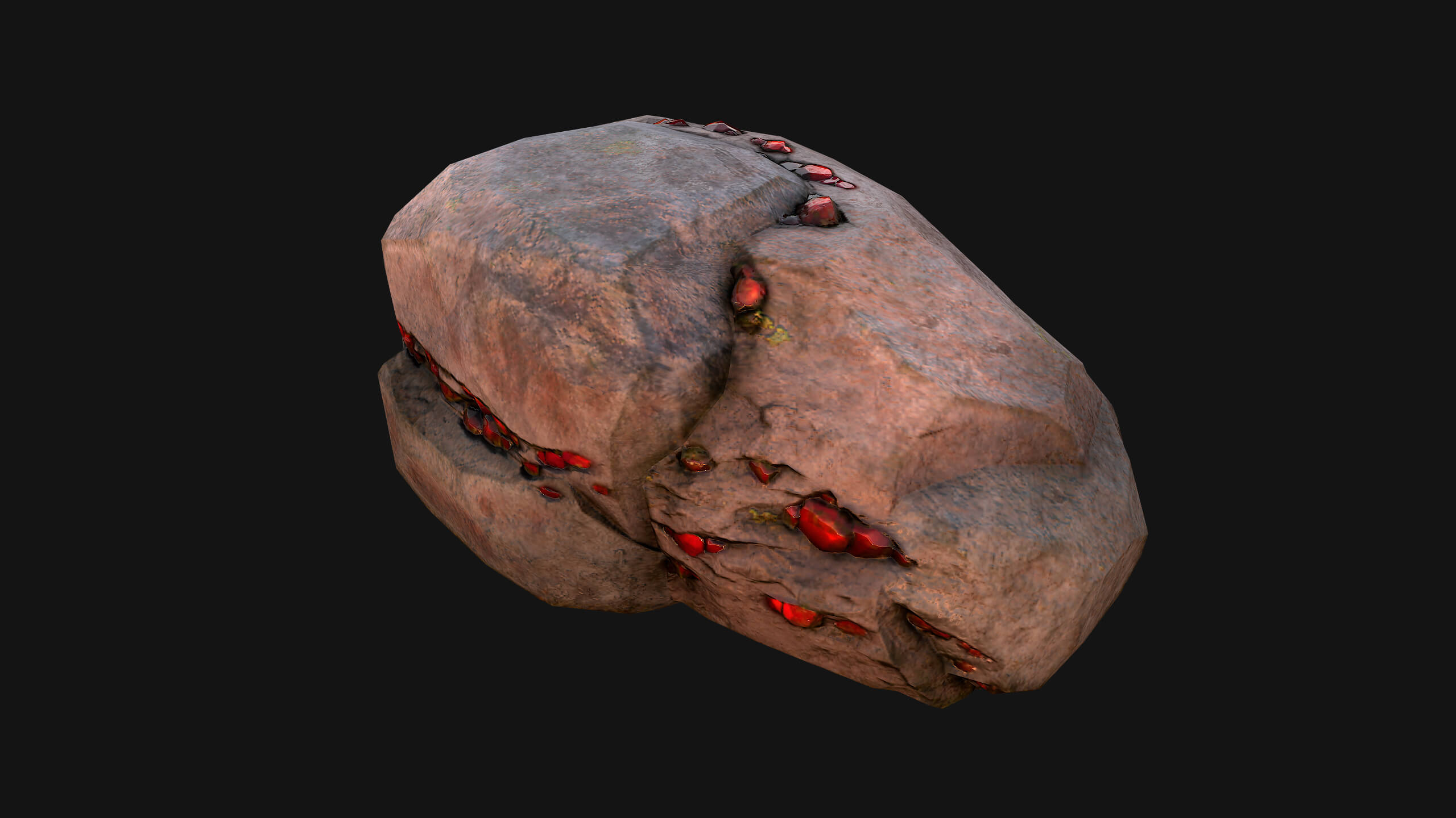 Gems Gemstone Minerals Magical Crystals Ore - 3D Model by Dereza