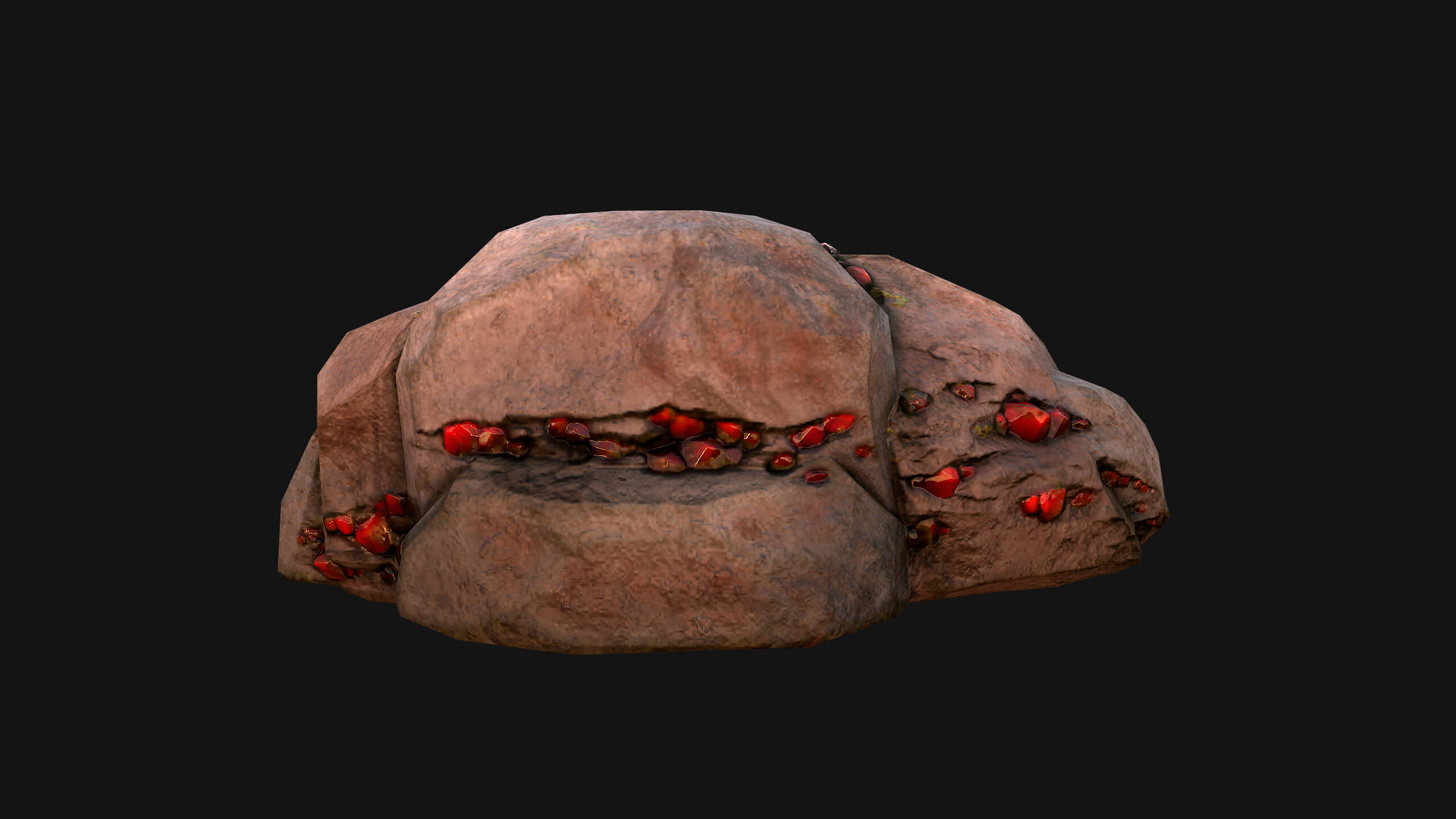 Gems Gemstone Minerals Magical Crystals Ore - 3D Model by Dereza