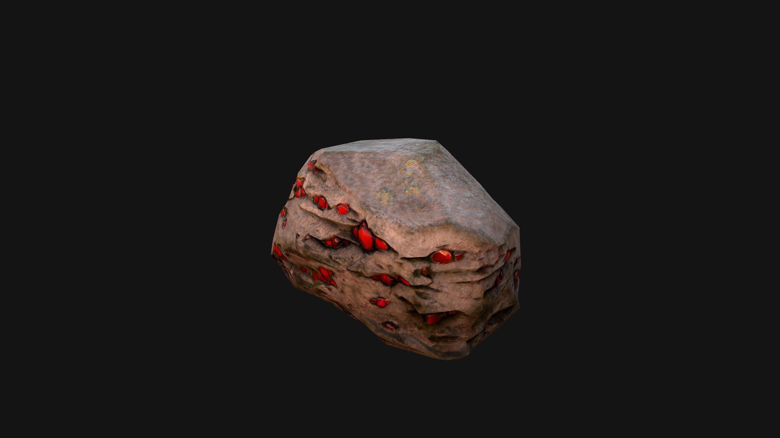 Gems Gemstone Minerals Magical Crystals Ore - 3D Model by Dereza