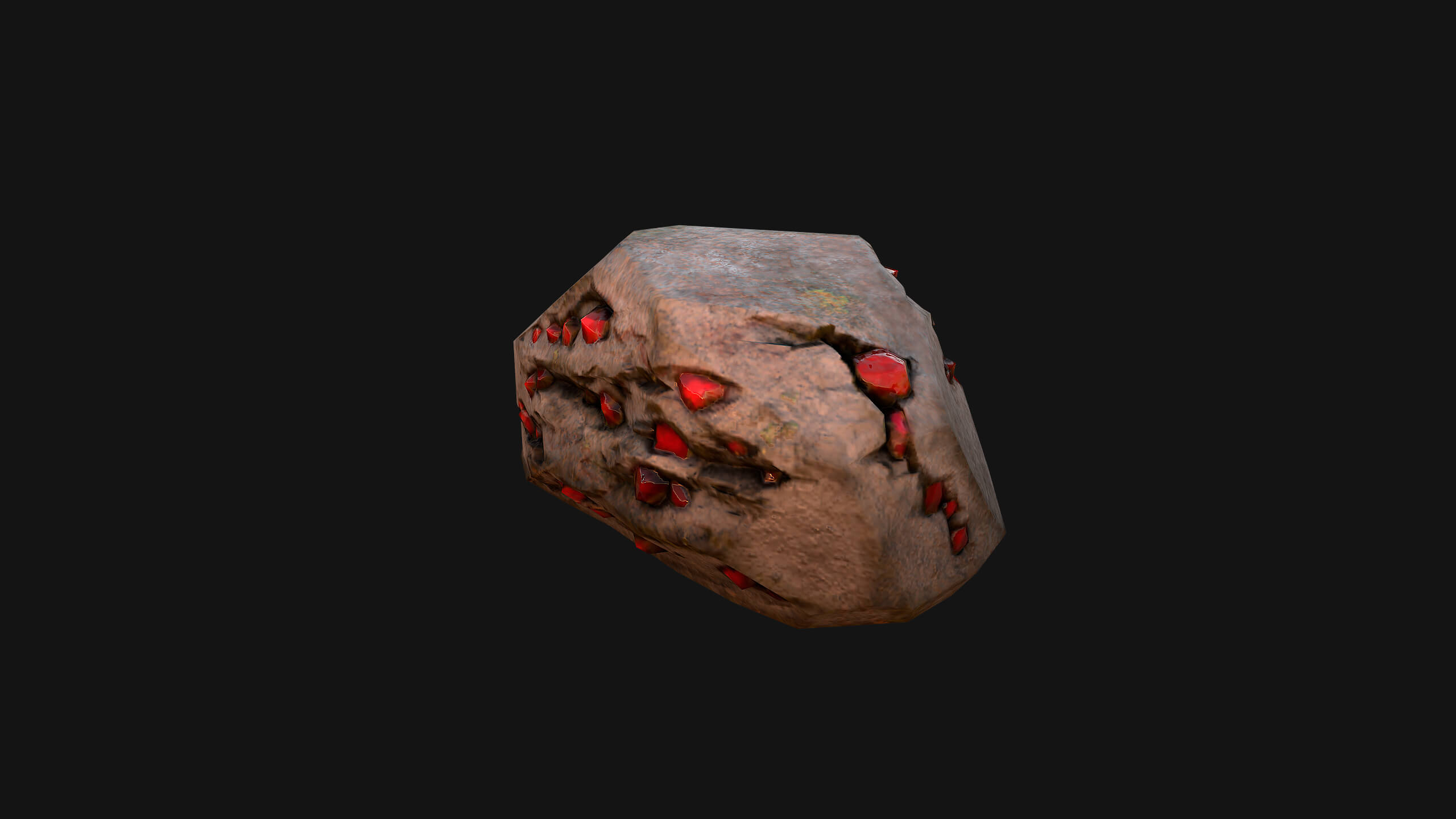 Gems Gemstone Minerals Magical Crystals Ore - 3D Model by Dereza
