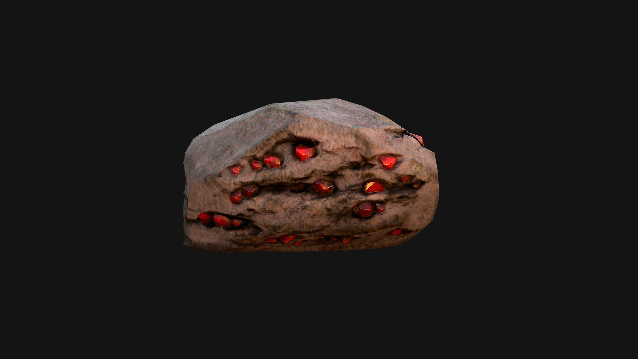 Gems Gemstone Minerals Magical Crystals Ore - 3D Model by Dereza