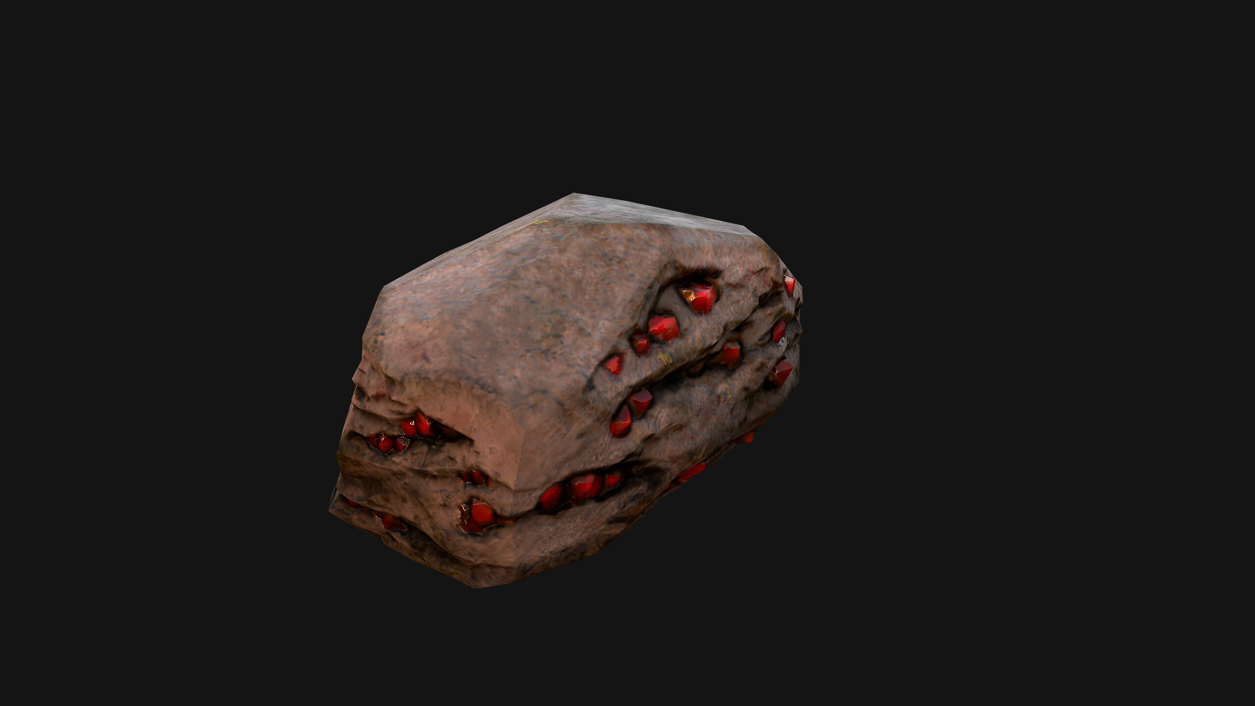 Gems Gemstone Minerals Magical Crystals Ore - 3D Model by Dereza